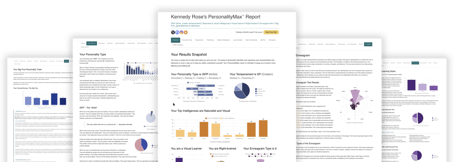 PersonalityMax - 100% Free Personality Tests [No Registration]